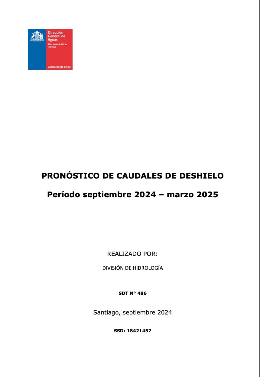 Pronostico Caudales de Deshielo 2024-2025 | JV RENGO